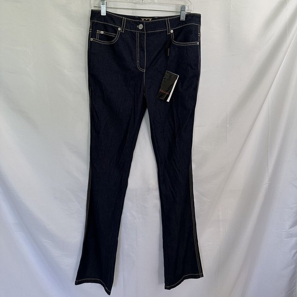 Escada | Jeans | Escada Dark Wash Contrast Stitching Jeans Size 8 X 34 ...